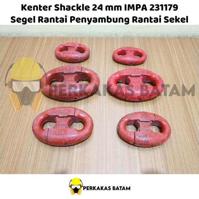 Jual Kenter Shackle 24 mm IMPA 231179 Segel rantai Kapal sekel 23 mm ...