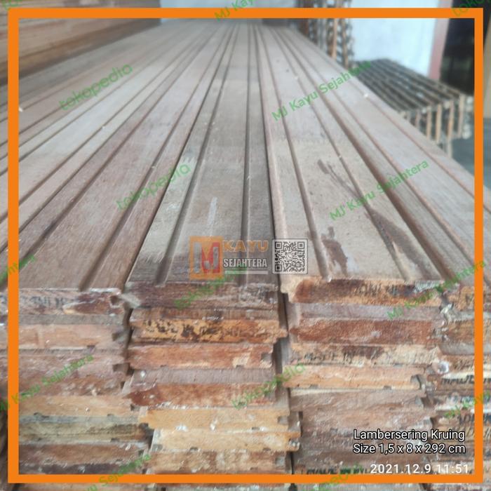 Jual Papan Lambersering Kayu Kruing Dinding Atap Plafon Non PVC - Kota ...