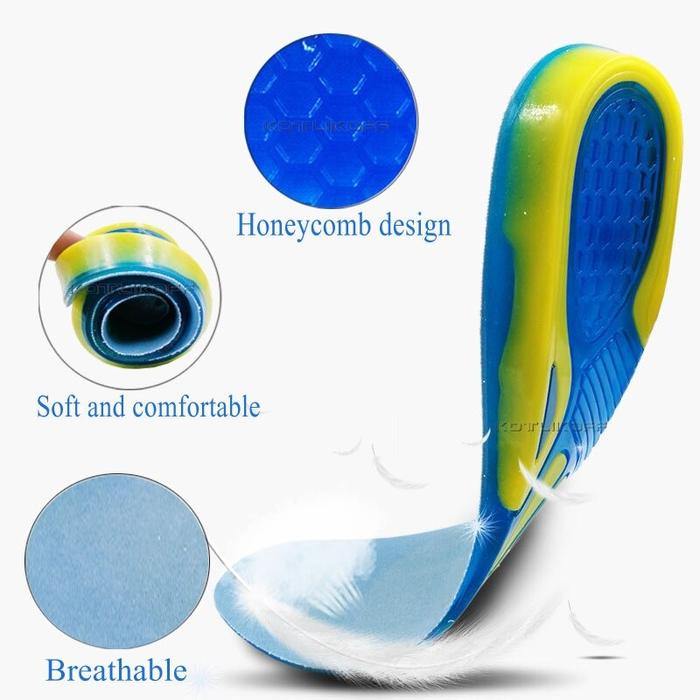 Jual Insole Sepatu Olahraga Silicone Gel Alas Kaki Sepatu Sport Empuk ...