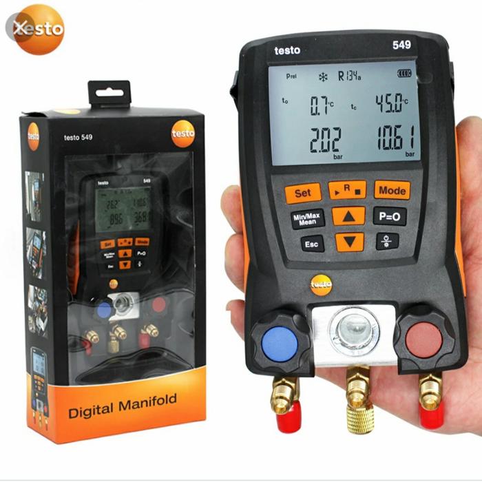 Jual Testo 549 refrigerant digital manifold gauge alat test freon 0560 ...