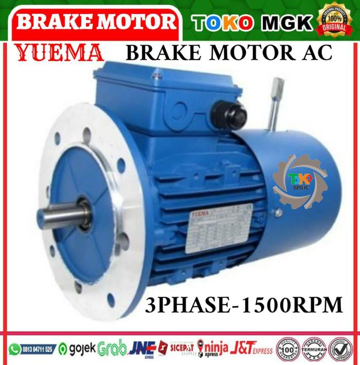 Jual BRAKE AC 3KW 4HP 1000RPM 3PHASE B5 FLANGE YUEMA ELECTRIC MOTOR - Jakarta Pusat - toko MGK ...