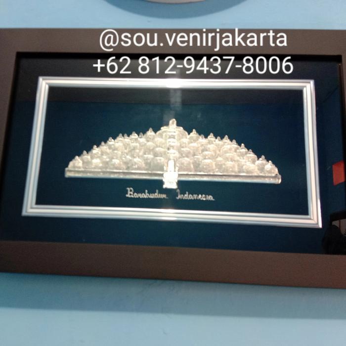 Jual pajangan frame borobudur 15cm / plakat Borobudur / Souvenir ...