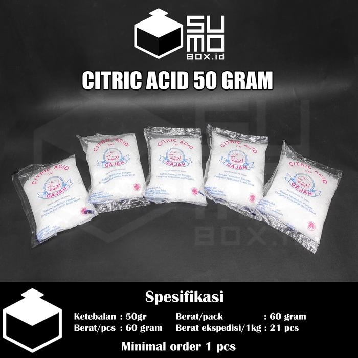 Jual Citrun / Citric Acid 50gram cap Gajah / Asam sitrat - Kab. Bandung ...