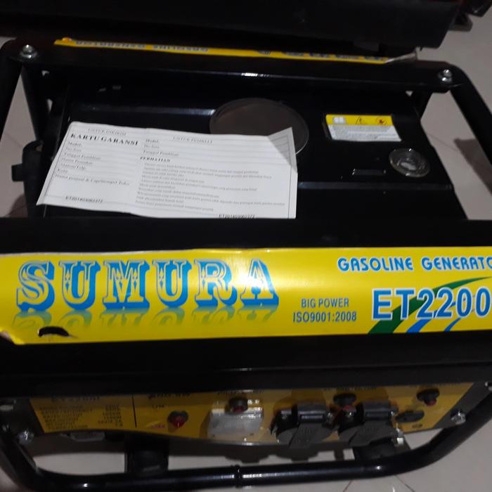 Jual Genset Sumura ET2200L/1000W bensin 4 Tax/gasoline generator set ...