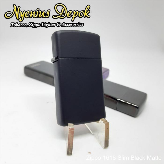 Jual Zippo 1618 Slim Black Matte / Zippo Kecil / Zippo Asli - Kota Depok - Nyenius Depok | Tokopedia