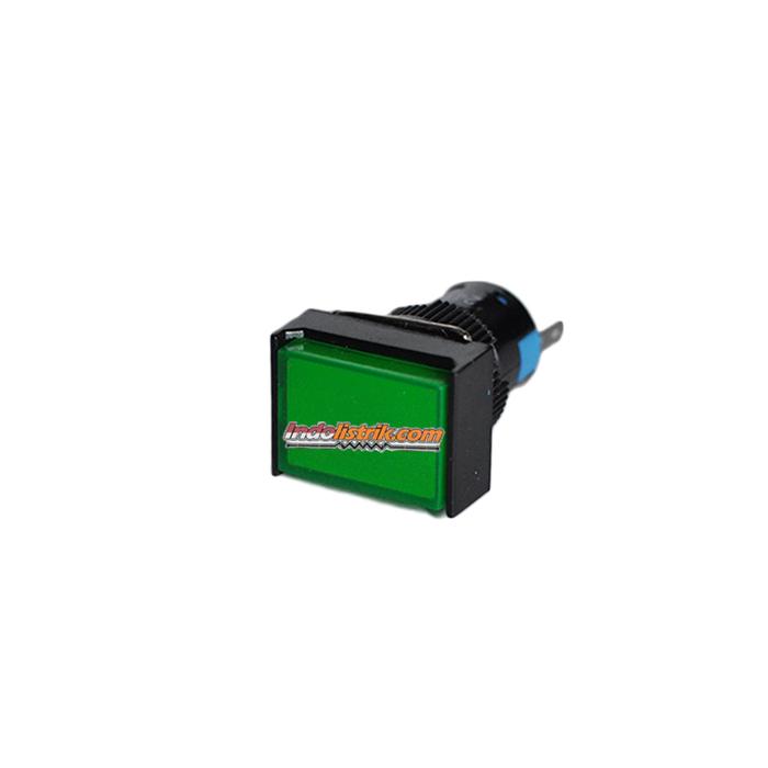 Promo Pilot Lamp LED 16mm 24 VDC Persegi LA16J-XD TAB Murah - Hijau ...