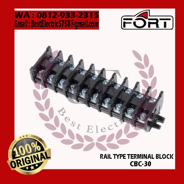 Jual TERMINAL BLOCK FORT / CBC-30 / 30A / MODEL KASUGA RAIL 2 FUNGSI ...