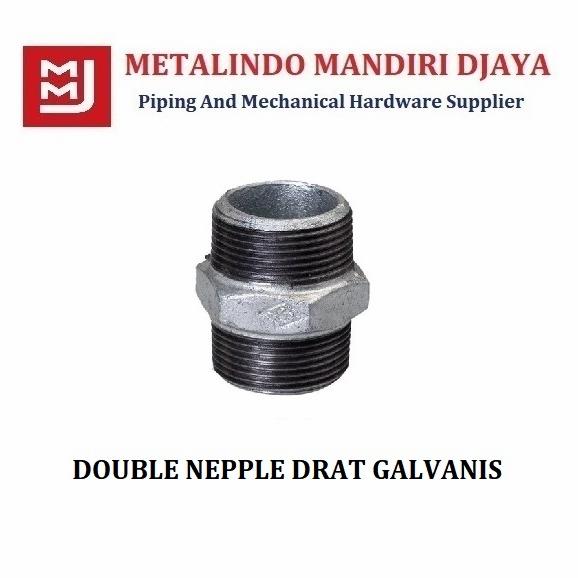 Jual Double Nepple Drat Galvanis 1" Inch - Jakarta Barat - Metalindo ...