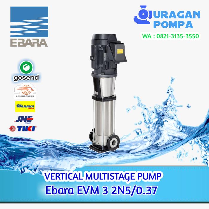 Jual Pompa Transfer Ebara Vertical Multistage Pump Ebara EVMS 3 2N5/0.37 - Kab. Sidoarjo ...