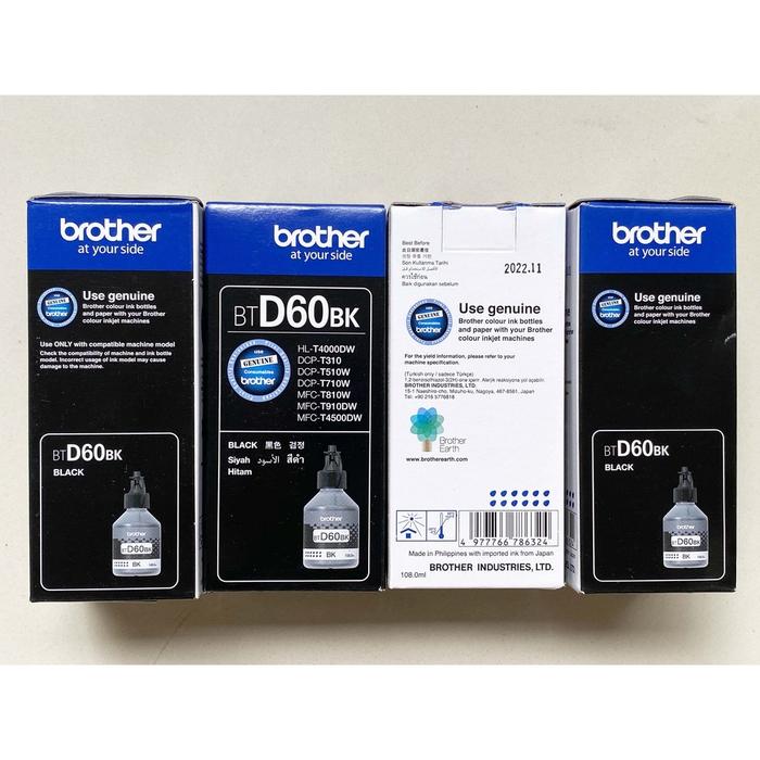 Jual Tinta Brother D60 BTD60BK D 60 Black - Hitam - Kota Tangerang ...