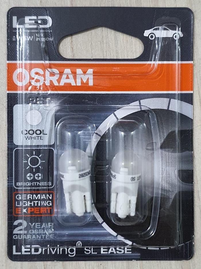 Jual OSRAM T10 LED W5W Putih 6000K Lampu Senja Kota Plafon PlatNomor ...