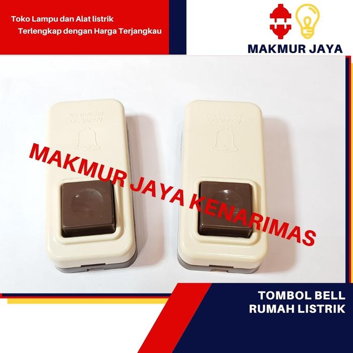 Jual Tombol Bel Rumah Listrik/ Tombol Bel kabel Morgen/ Tombol bell ...