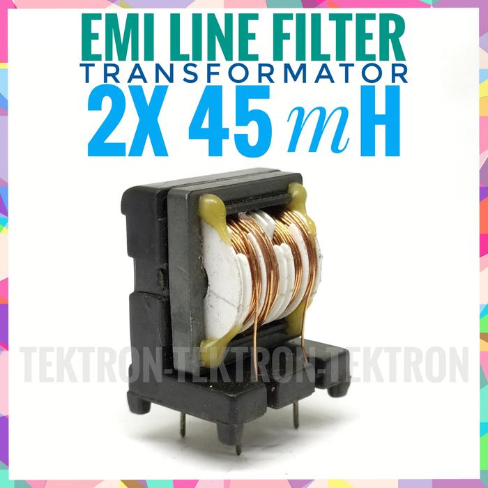 Jual EMI AC Line Filter Transformator 2x 45mH Trafo Induktor Noise ...