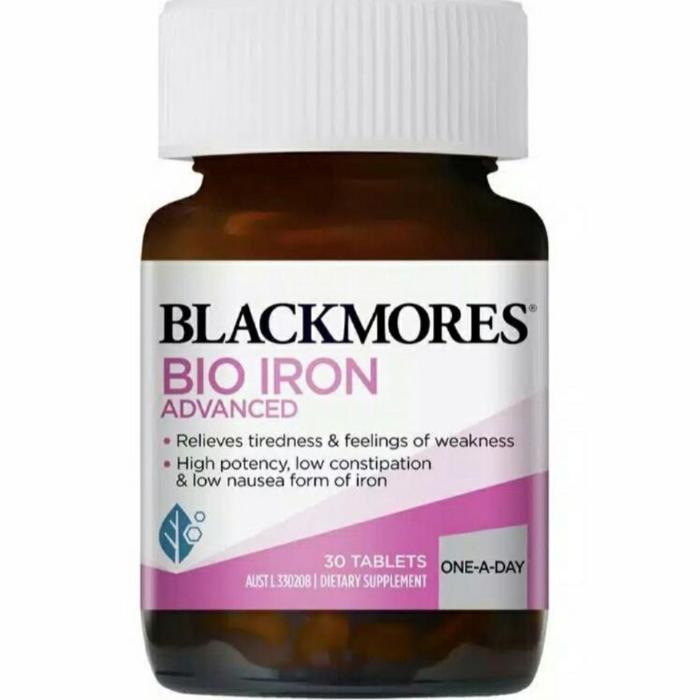 Jual Blackmores Bio Iron Advanced 30 tablets / vitamin penambah zat ...