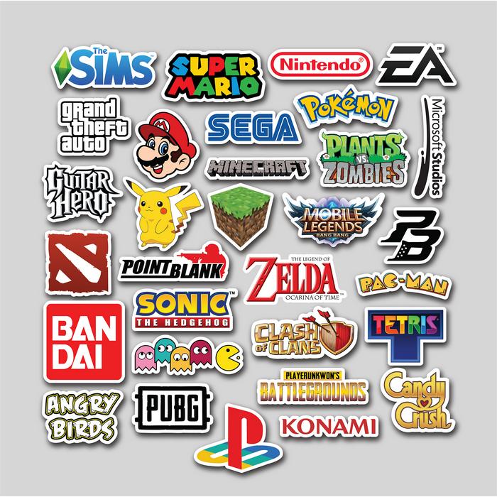 Jual STICKER LOGO GAMES / STICKER PACK HELM LAPTOP VINYL / STIKER MURAH ...