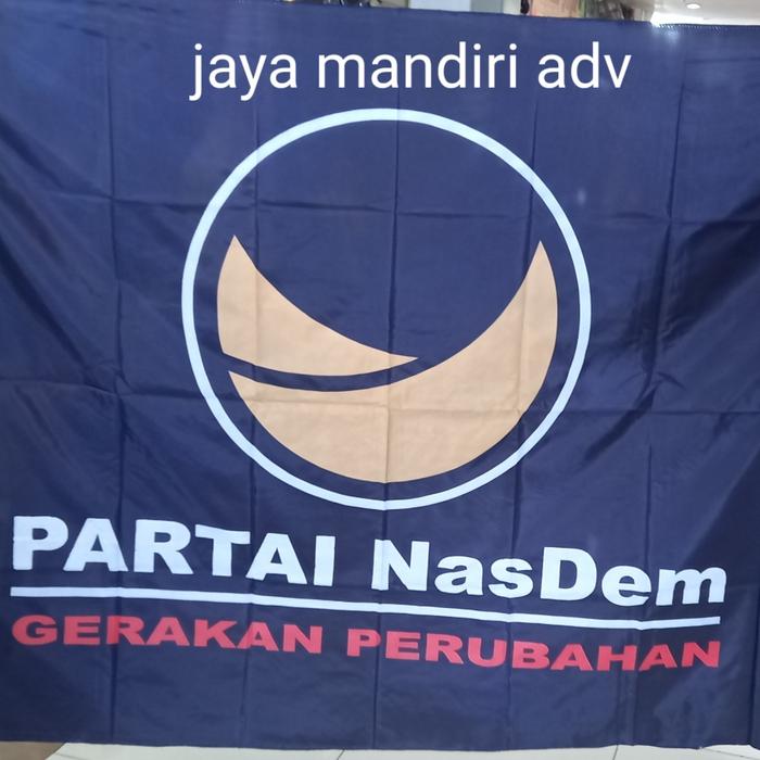 Jual bendera partai nasdem 1m x 1,5m satin - Jakarta Pusat - jaya ...