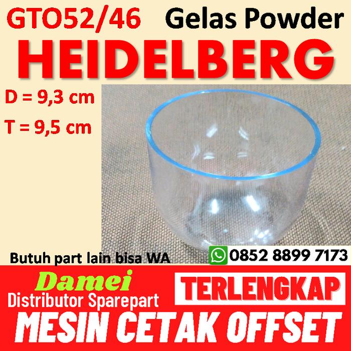 Jual Gelas Powder GTO 52 GTO 46 Heidelberg Spare part Mesin Cetak ...