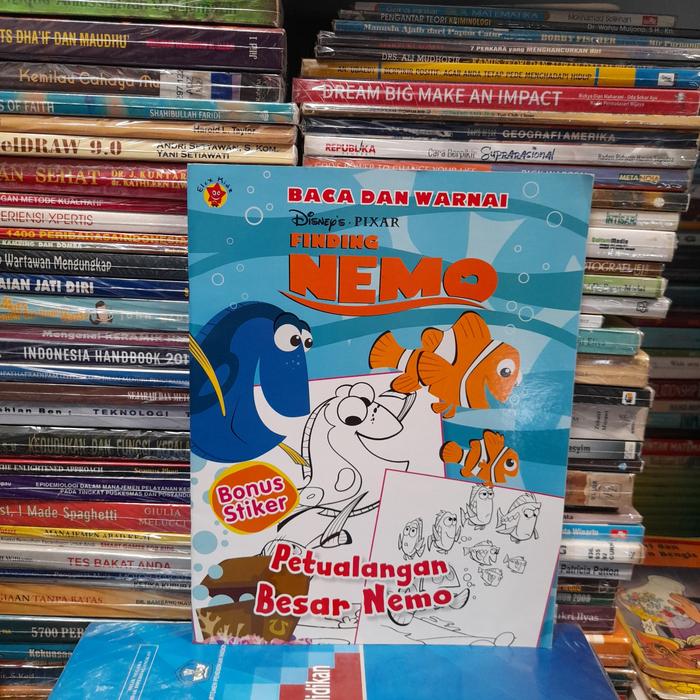 Jual Ori Buku Baca Dan Warnai Finding Nemo Petualangan Besar Bonus ...
