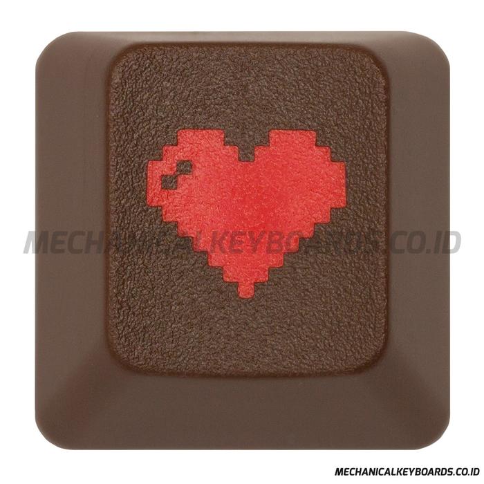 Jual KeyPop Brown 8-Bit Heart Keycap - Kota Semarang - Mechanical ...