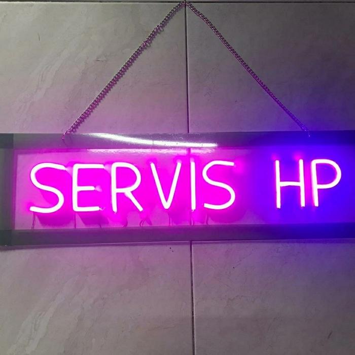 Jual lampu LED Neon Text Tulisan SERVICE Hp - Jakarta Barat - Neon Text ...