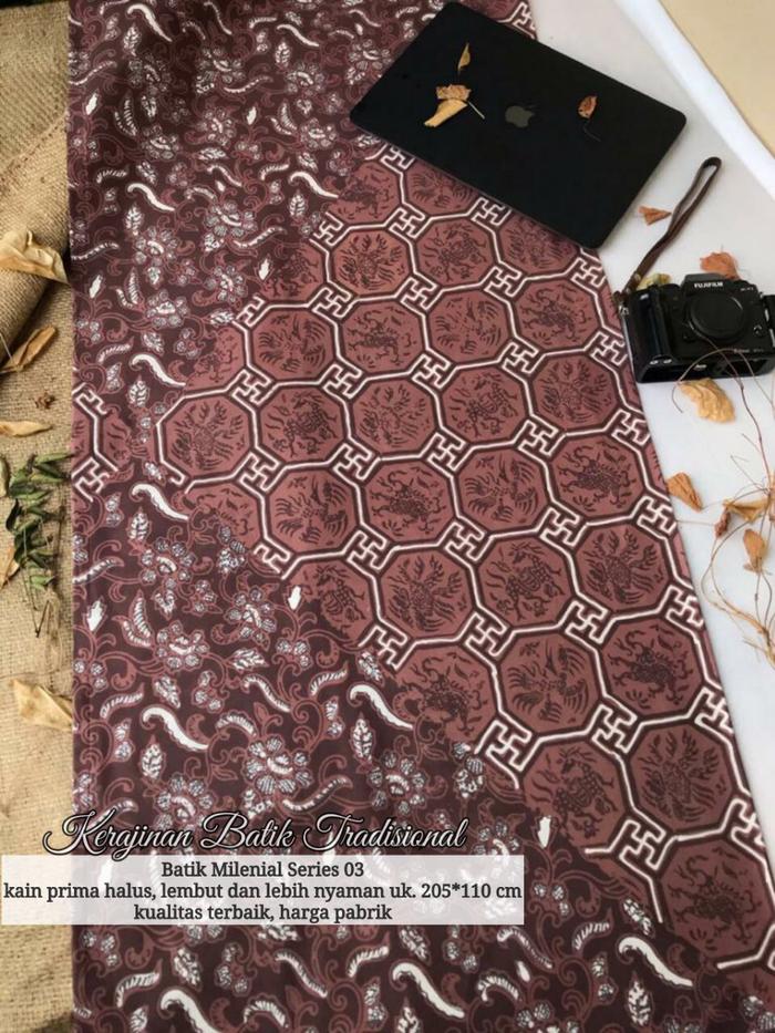 Jual Kain Batik Cap Milenial Series Nuansa Warna Maroon - Kota ...