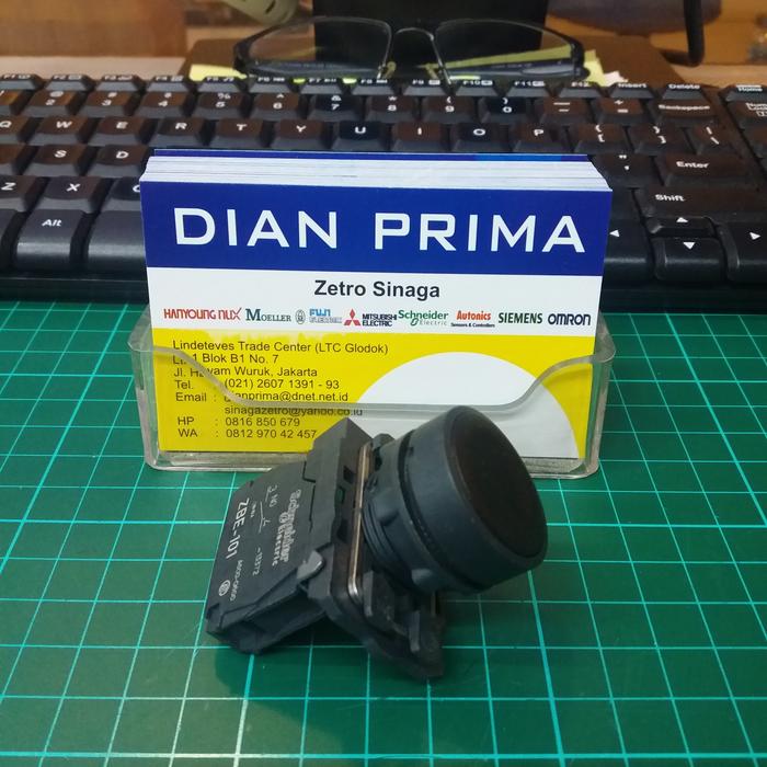 Jual Schneider Push Button XB5AA21 Black Hitam 1NO ZBE-101 22mm ...