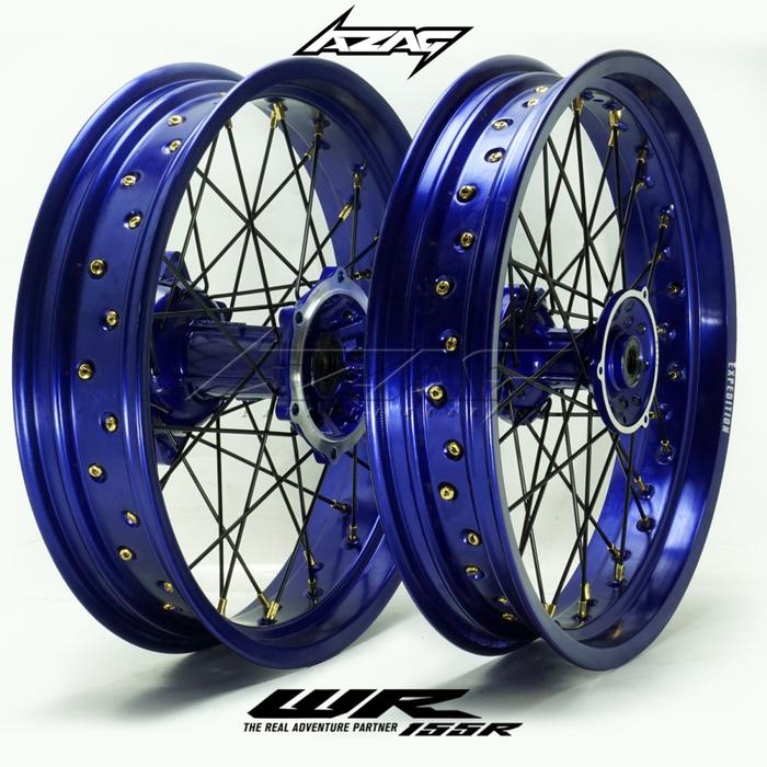 Jual VELG SET SUPERMOTO YAMAHA WR155 EXPEDITION BLUE TROMOL ORIGINAL ...