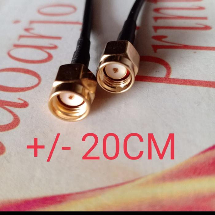 Jual KABEL 20CM PIGTAIL ROCKET M2 ROCKET M5 RP SMA MALE TO RP SMA MALE ...