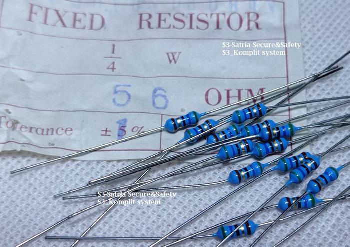 Jual Biru MF 56 ohm Resistor R 1/4 W watt Metal Film 56ohm - Jakarta Timur - S3-Satria Secure ...
