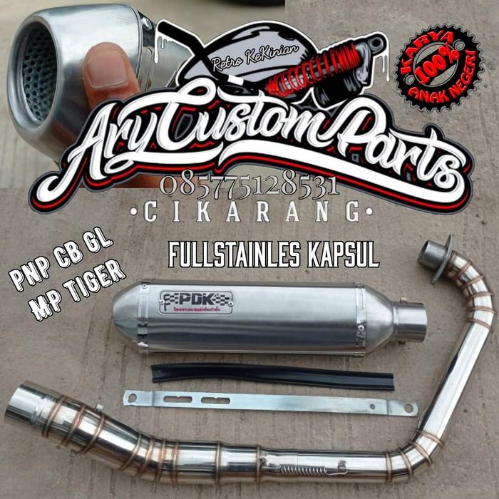 Jual knalpot racing kapsul boom pnp cb 100 gl 100 gl pro max Megapro ...
