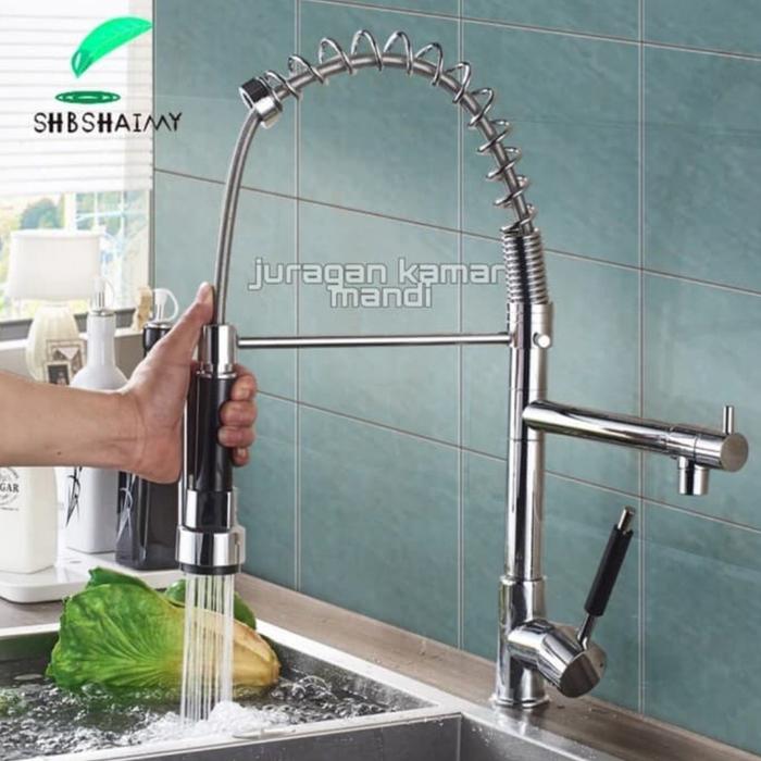Jual kran dapur pantry panas dingin /kran mixer kitchen sink/keran cuci ...