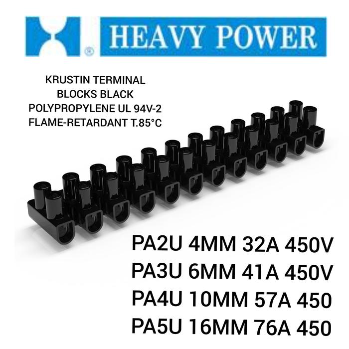 Jual Terminal Block Krustin 6MM 41A PA3U HEAVY POWER - Jakarta Pusat ...