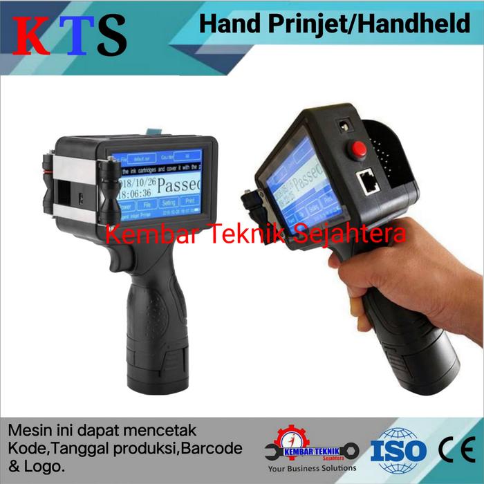 Jual Mesin cetak tanggal kode produksi barcode/Hand prinjet Handheld ...