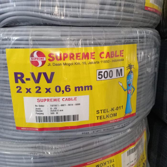 Jual Kabel Telepon SUPREME isi 4. 2x2x0,6 ( 500 m ) - Jakarta Barat ...