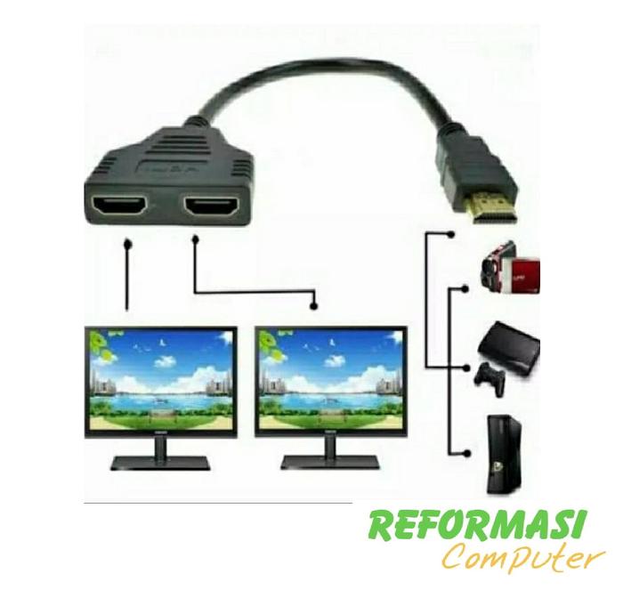 Jual HDMI SPLITER 2 PORT KABEL 3D HD 1080P SPLITTER CABANG - Jakarta ...
