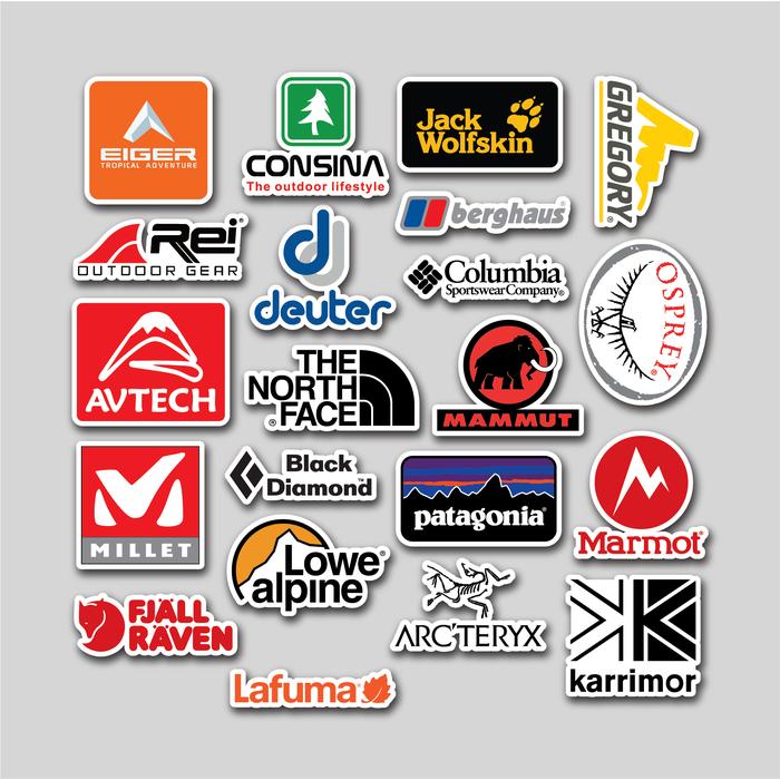 Jual STICKER LOGO BRAND OUTDOOR / STICKER HELM LAPTOP VINYL / STIKER ...