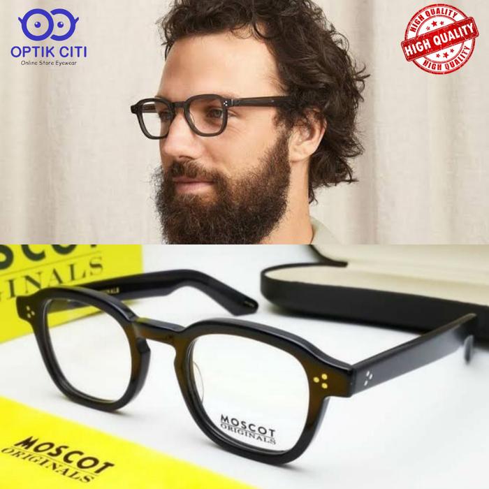 Jual frame kacamata pria bulat moscot momza premium grade original ...