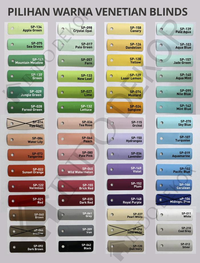 Jual Venetian Blinds Blind Tirai Pvc 25 mm Kerai Krey Krei Gulung ...
