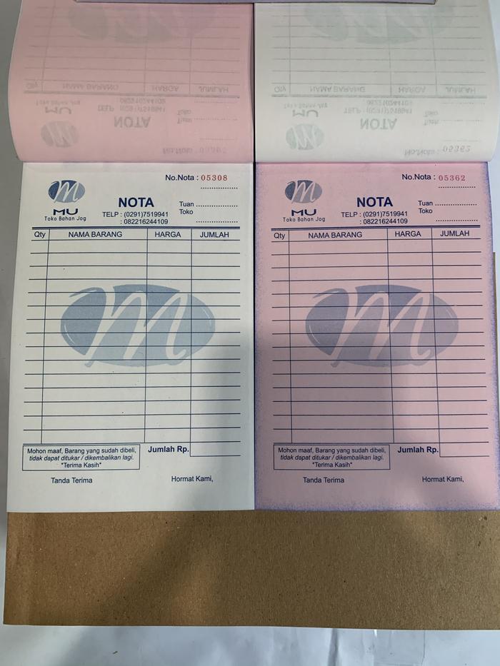 Jual CETAK NOTA BON NCR RANGKAP 2 PLUS NOMERATOR - Kab. Kudus ...