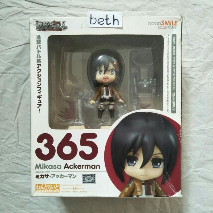 Jual Nendoroid Mikasa Ackerman Ori GSC 365 Attack on Titan (no figma) - Kab. Jombang - Beth ...