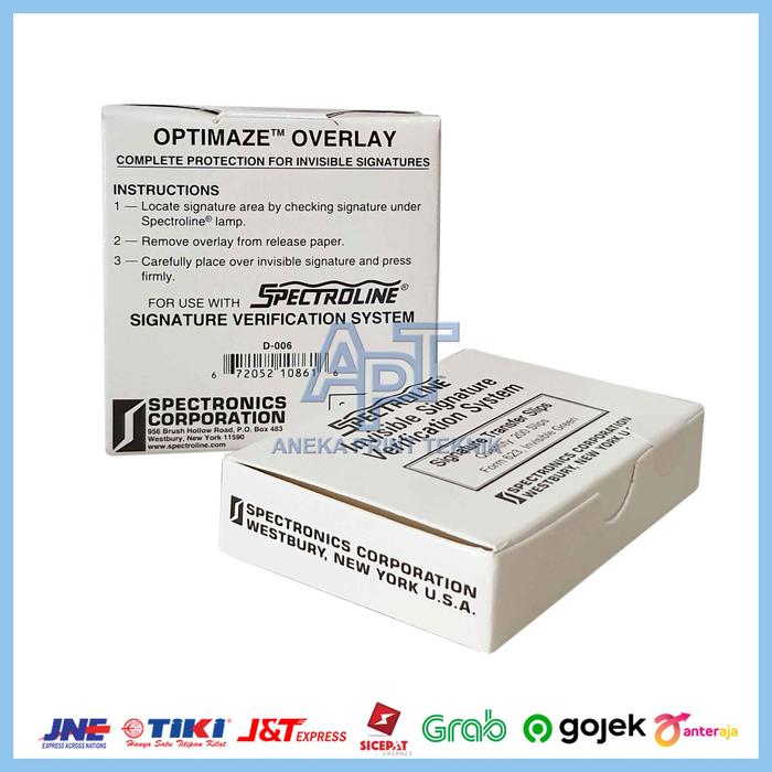 Jual Spectroline Signature Overlay 1 Set - Jakarta Timur - ANEKA PRINT ...