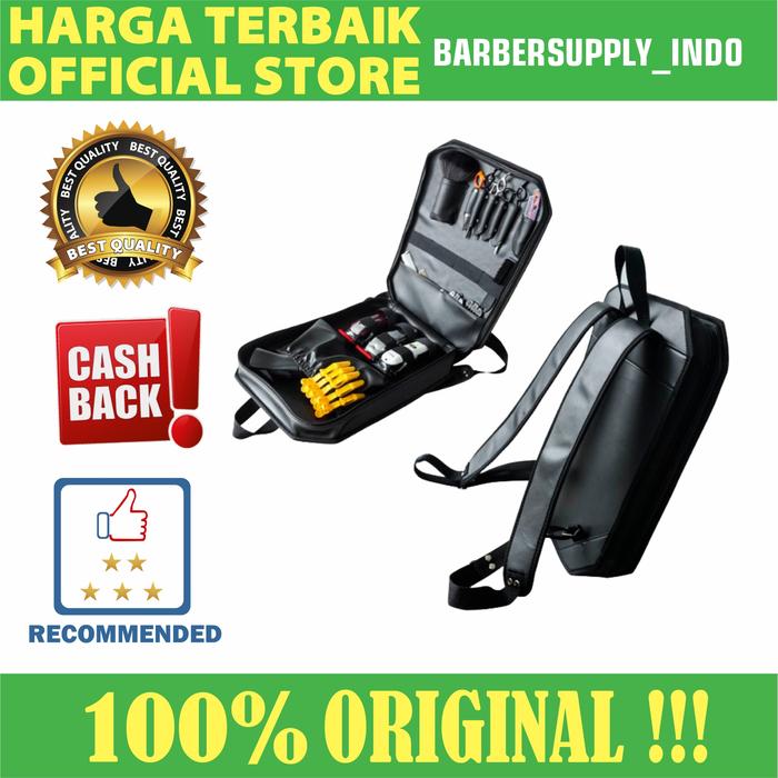 Jual TAS ALAT CUKUR BAHAN KULIT RANSEL / CLIPPER CASE KOPER BARBER ...