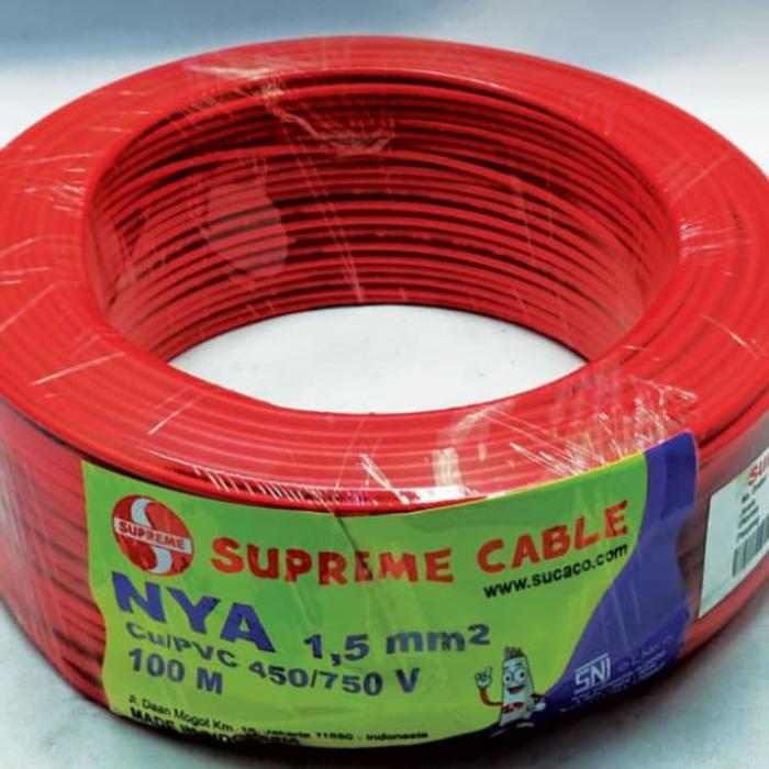 Jual Kabel NYA 1.5mm Supreme/kabel tunggal - Hitam - Jakarta Pusat - ys elektrikal | Tokopedia