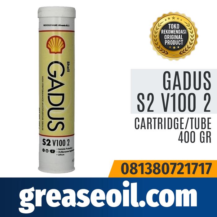 Jual SHELL GADUS S2 V100 2 Grease Cartridge 400G Lithium - Kota ...
