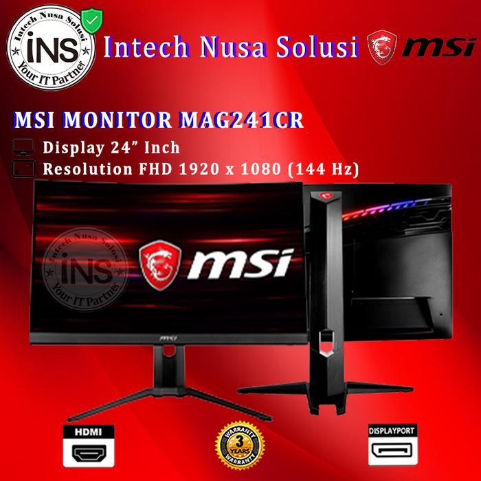 Jual Monitor MSI 24" inch Monitor MAG241CR 3 Year - Jakarta Pusat ...