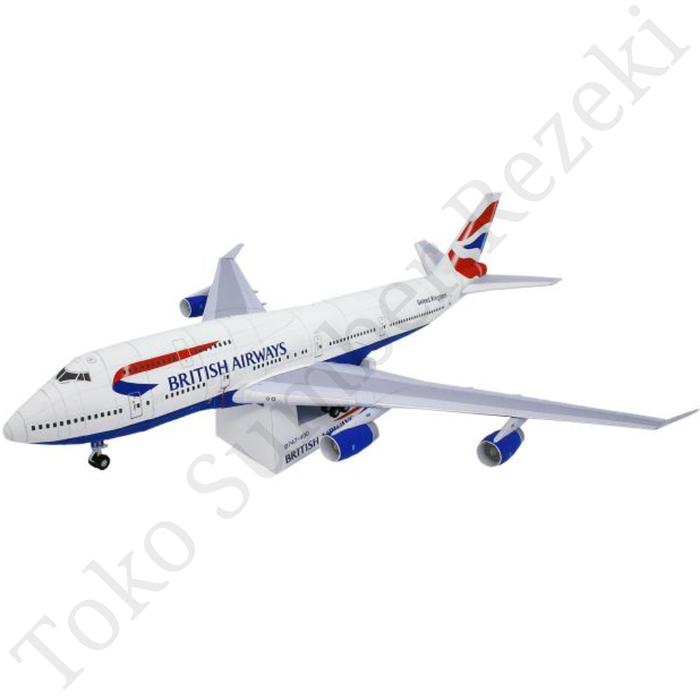 Jual British Airways Boeing747 400 3D Paper Craft Pesawat Plane ...