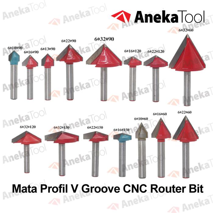 Jual AT CNC Engraving V Groove 3D Bits – Mata CNC Router Bit - 22 mm ...