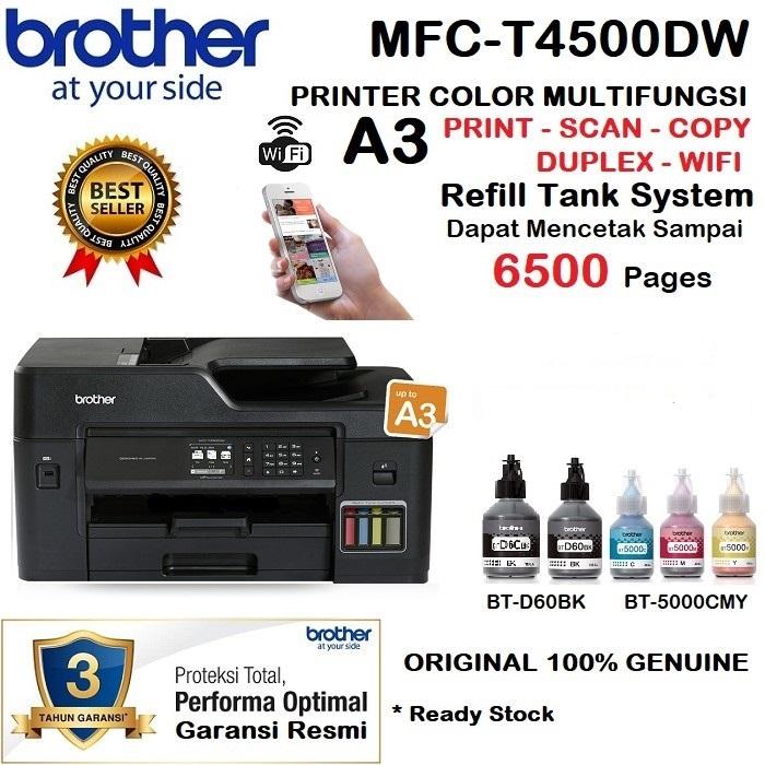 Jual BROTHER MFC T4500DW A3 Printer Multifunction T4500 DW - Jakarta ...