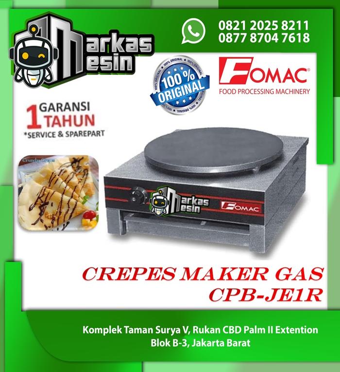 Jual Mesin Pembuat Crepes Gas FOMAC CPB-JE1R - Jakarta Barat - MARKAS ...