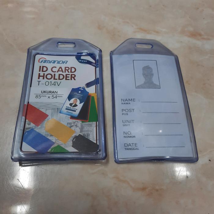 Jual Frame Id Card Karet 1 Sisi T-014V / Casing Id Card Karet 1 Sisi ...